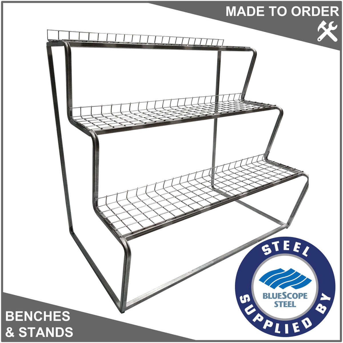 Adloheat - Australian Made Plant Stands and Benches - Bluescope Steel