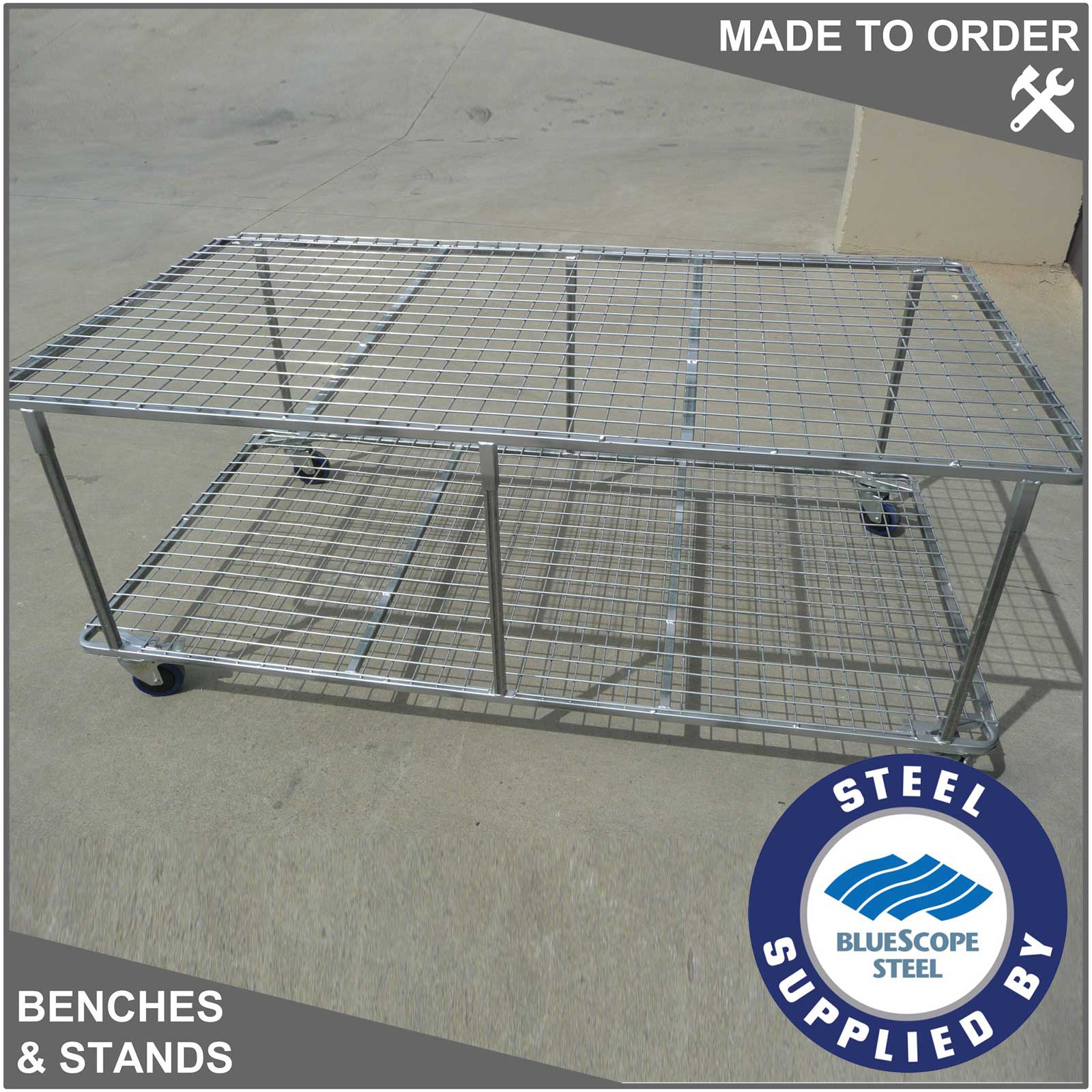 Flat Plant Benches - Nursery Benches - Greenhouse Benches - Adloheat